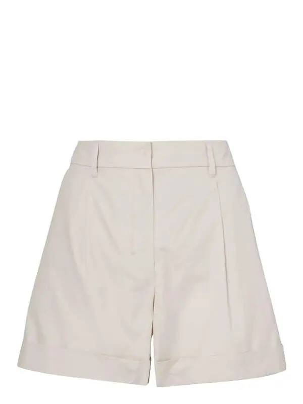 Max Mara Ubino Cotton Poplin Bermuda Shorts - Beige