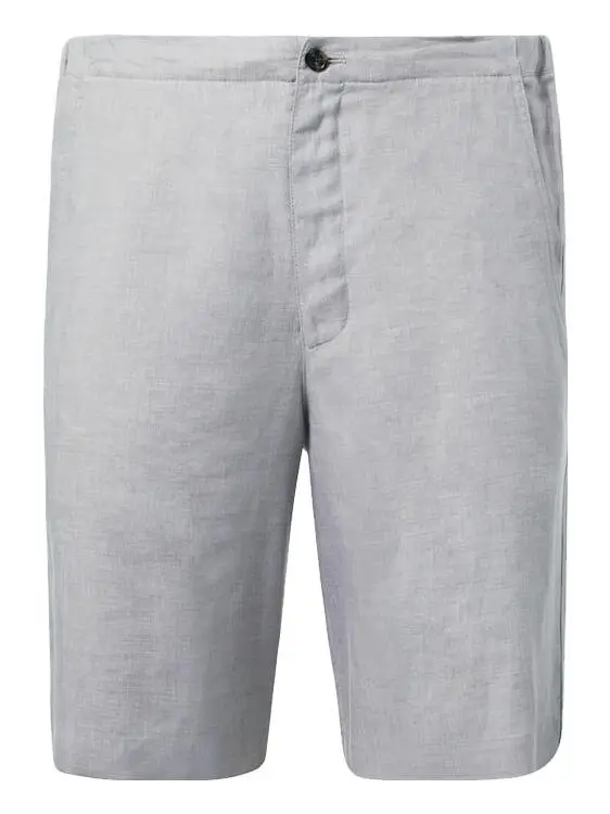 Loro Piana Nolan Linen Bermuda Shorts - Grey