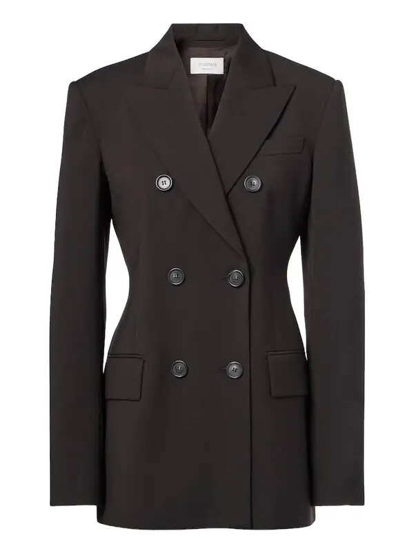 Sportmax Adamo Virgin Wool Blazer - Brown