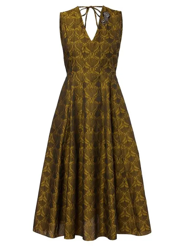 Max Mara Lauren Midi Dress - Gold