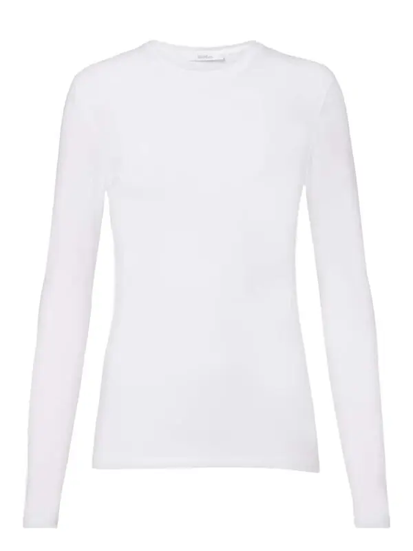 Max Mara Ortensia Jersey Top - White