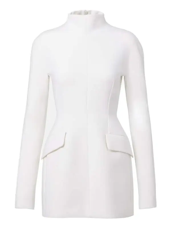 Sportmax Tefrite Crêpe Minidress - White