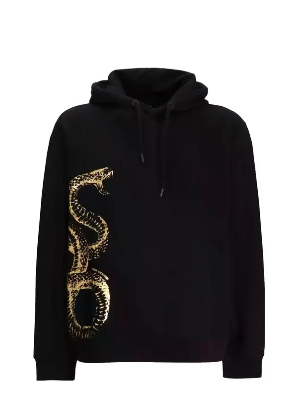 Armani Exchange Printed Hoodie - Black