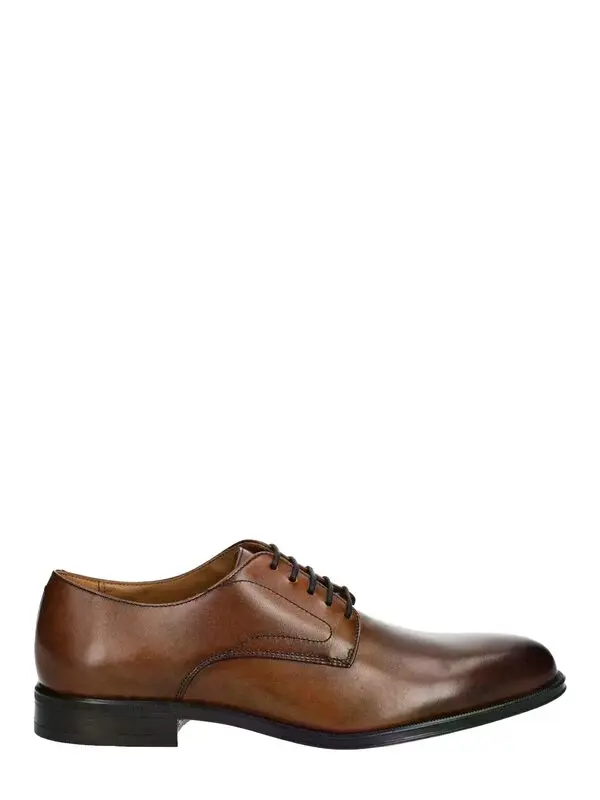 HACKETT Leather Derby Shoes - Brown