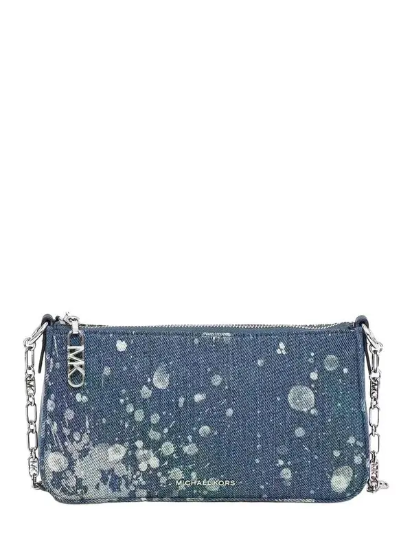 Michael Kors Splatter-print Shoulder Bag - Blue