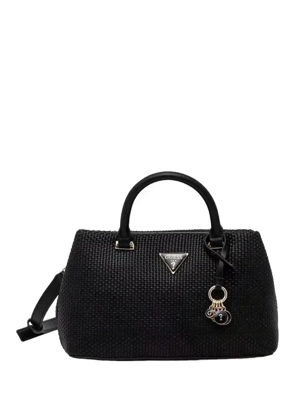 Guess Logo-plaque Tote Bag - Black