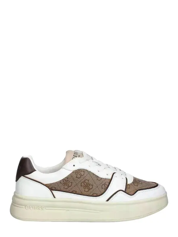 Guess Monogram Pattern Sneakers - Neutrals