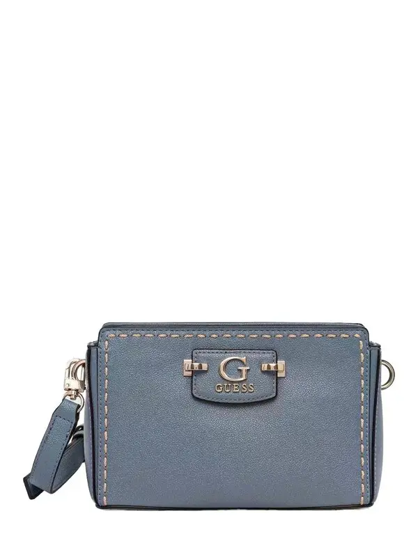 Guess Crossbody Bag With Logo Lettering - Blue