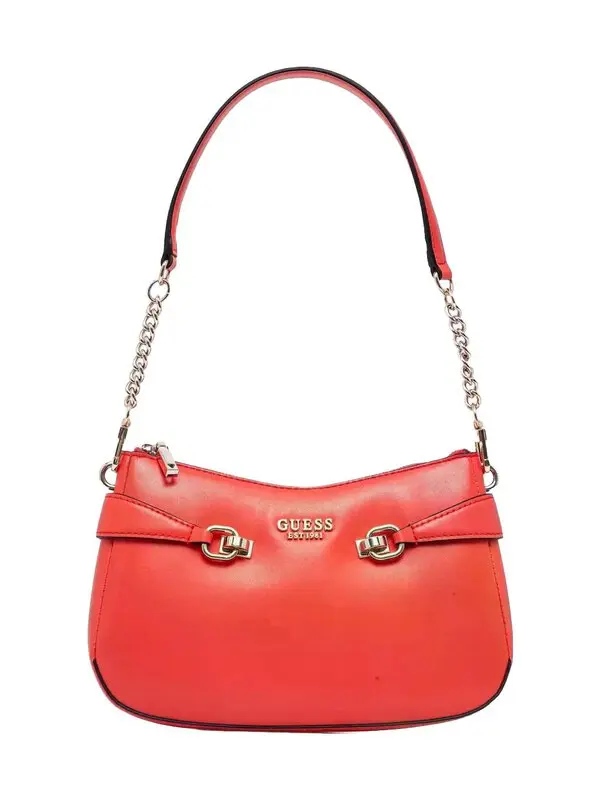 Guess Logo-lettering Shoulder Bag - Red