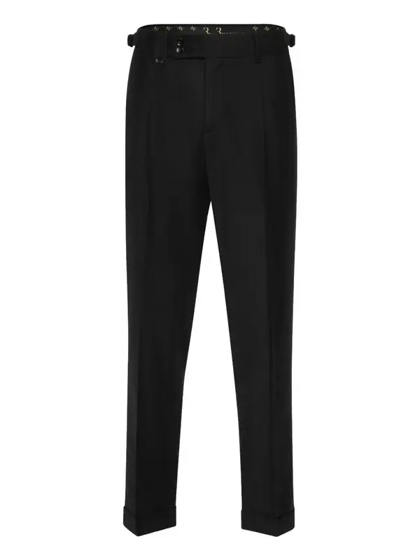 BILLIONAIRE Wool Trousers - Black