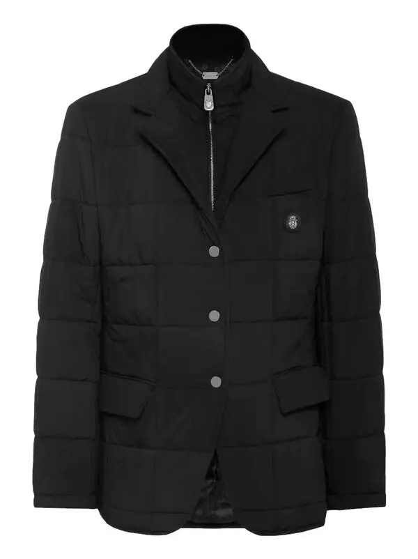 BILLIONAIRE Logo-patch Blazer - Black