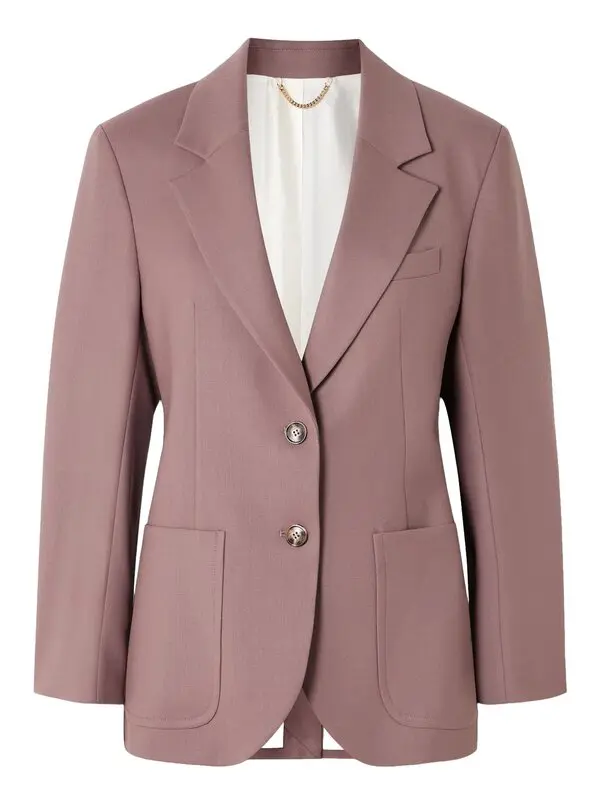 Victoria Beckham Twill Blazer - Purple