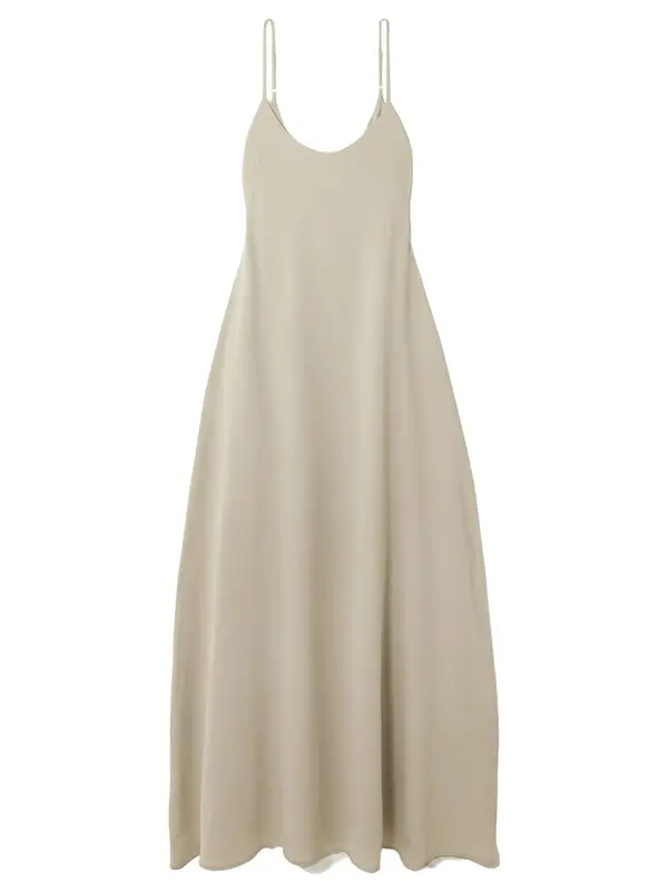 LESET Ari Crepe Maxi Dress - Neutrals