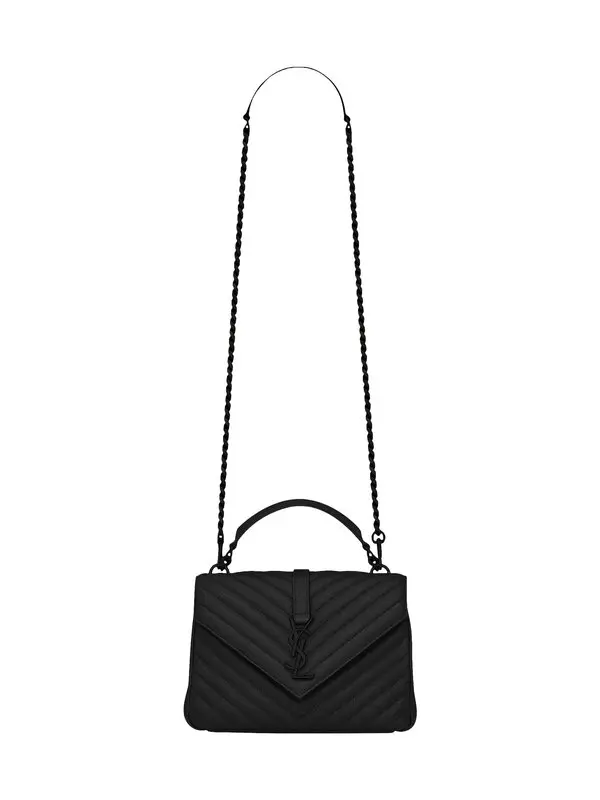 Saint Laurent Medium College Shoulder Bag - Black