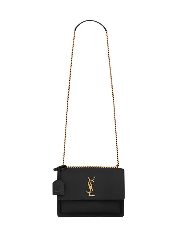 Saint Laurent Sunset Medium Chain Bag - Black