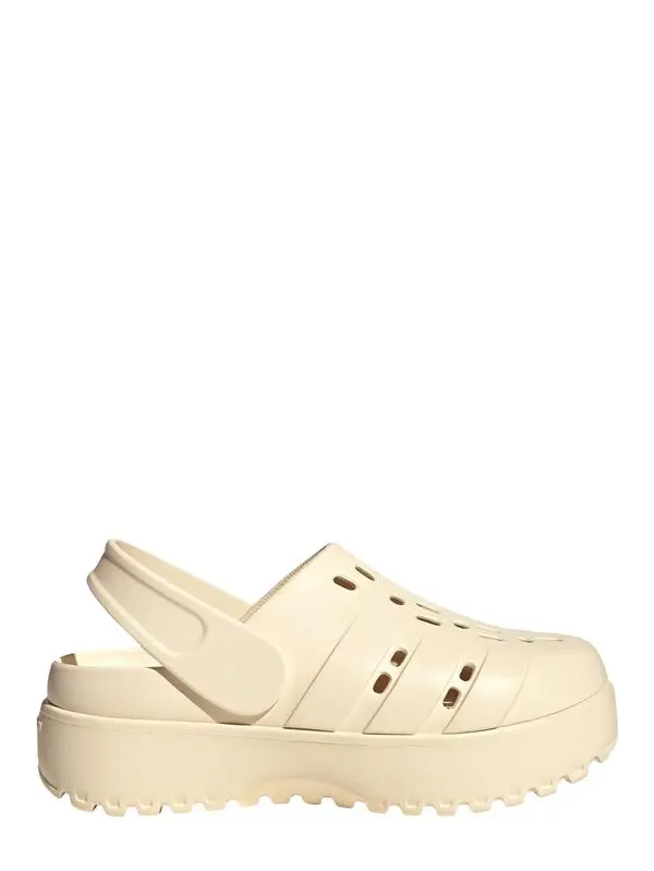 Adidas Adilette Platform Clogs - Cream