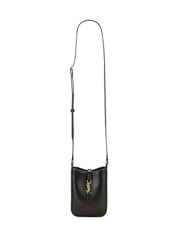 Saint Laurent Mini Le 5 A 7 Pouch Bag - Black