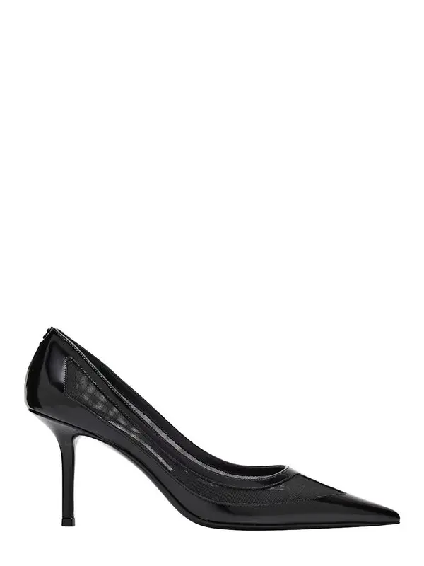 JIMMY CHOO Love 85 Spazzolato Mesh Pumps - Black