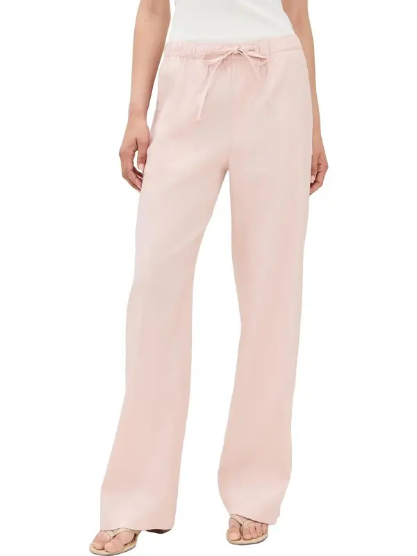 Rag & Bone Logan Linen Beach Pants - Rose