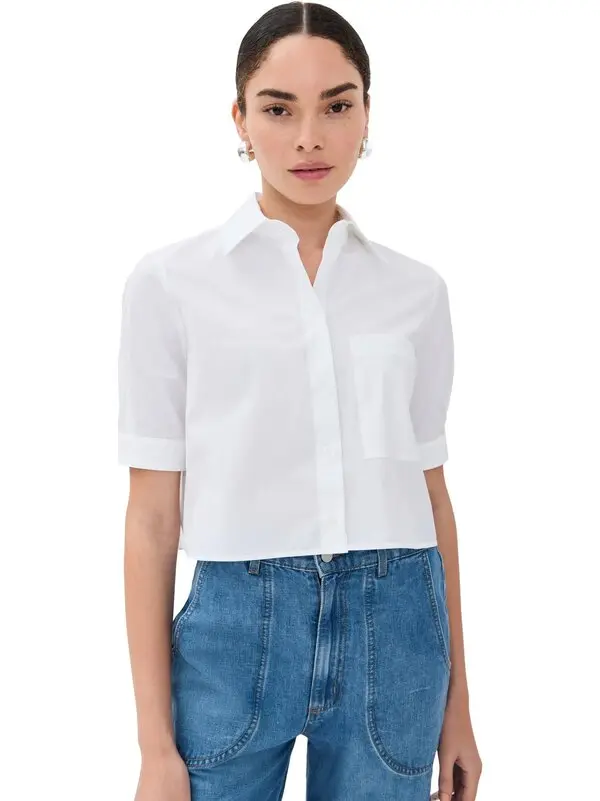 TWP Collared Button-down Shirt - White