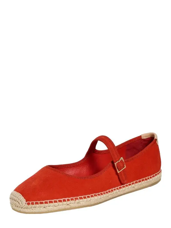 Tory Burch Mary Jane Espadrilles - Blazing Red/natural