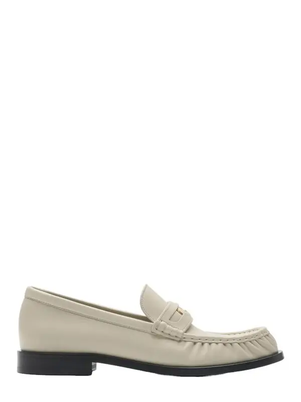 Burberry Leather Cadet Loafers - Nutmeg