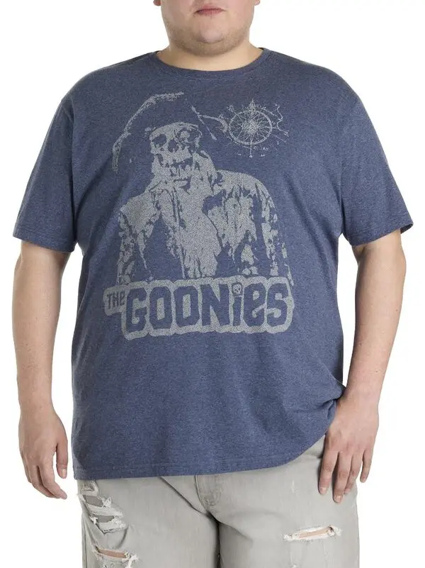 TRUE NATION BY DXL Big & Tall Goonies Skeleton Graphic Tee - Navy Heather