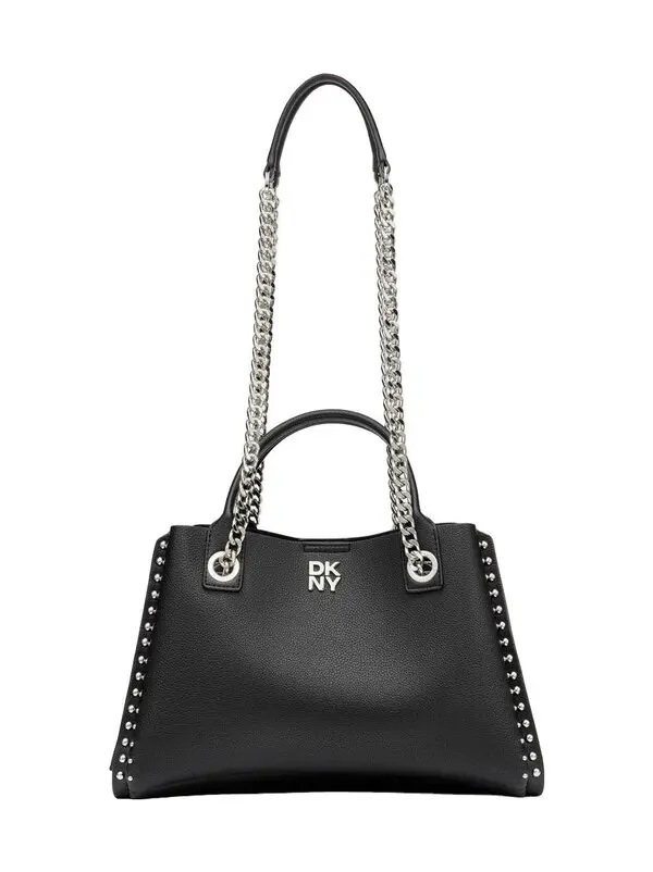 Dkny Josie Satchel Bag - Black/silver