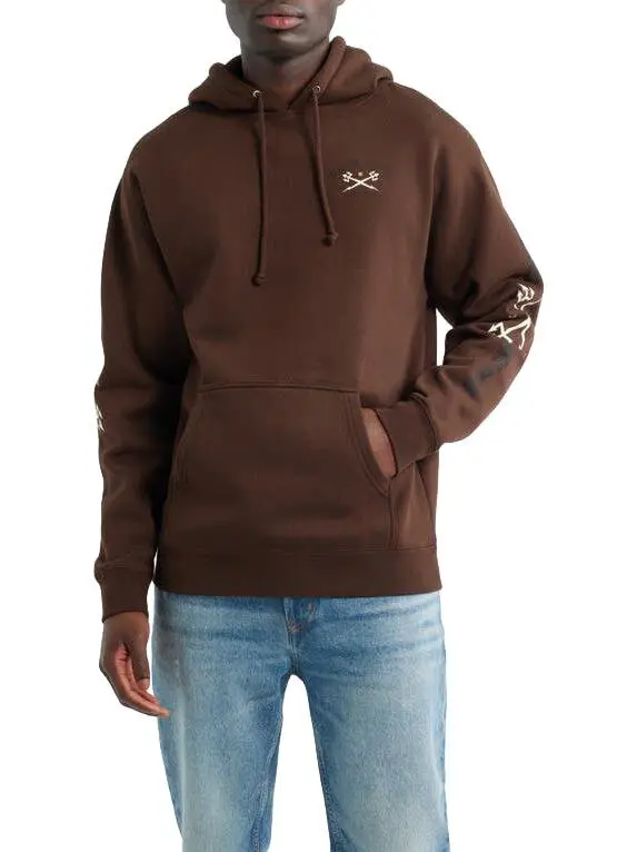 DARK SEAS Headmaster Iii Fleece Pullover Hoodie - Brown