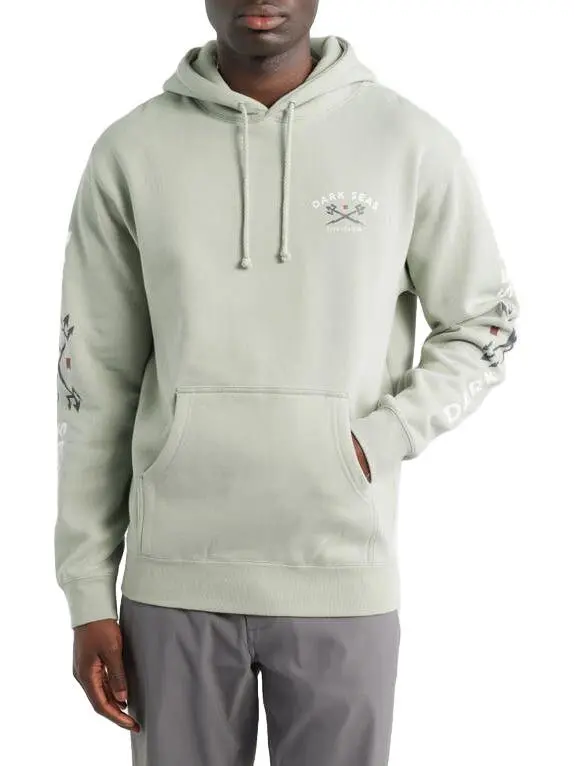 DARK SEAS Headmaster Iii Fleece Pullover Hoodie - Dusty Sage