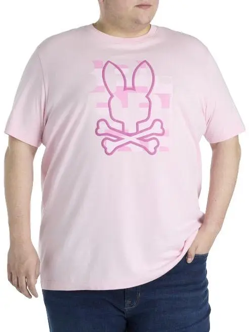 Psycho Bunny Big & Tall Zealand Graphic Tee - Romance Pink