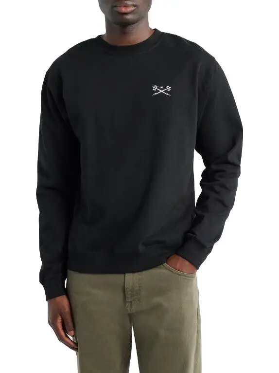 DARK SEAS Go-to Ii Fleece Sweatshirt - Black