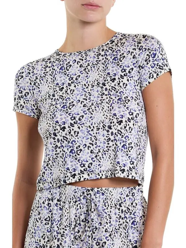Hanky Panky Unwind Crop T-shirt - Spotted
