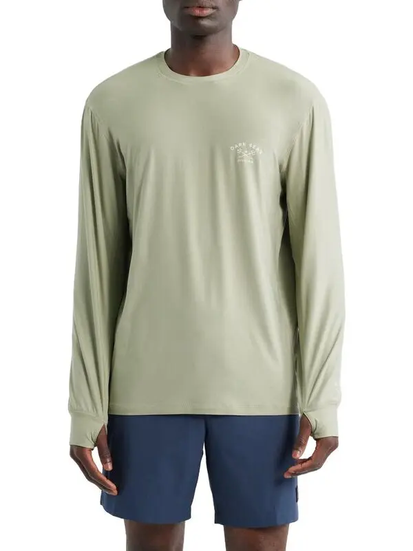 DARK SEAS Bimini Long-sleeve T-shirt - Moss