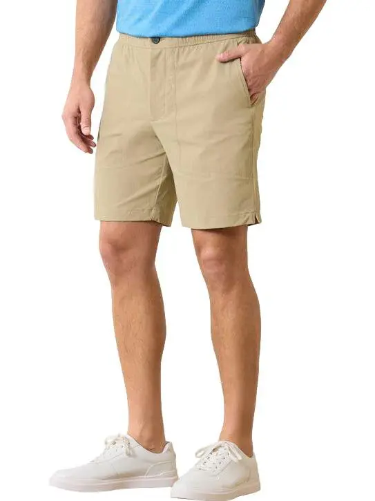 Tommy Bahama Stretch Nylon Blend Shorts - Stone Khaki