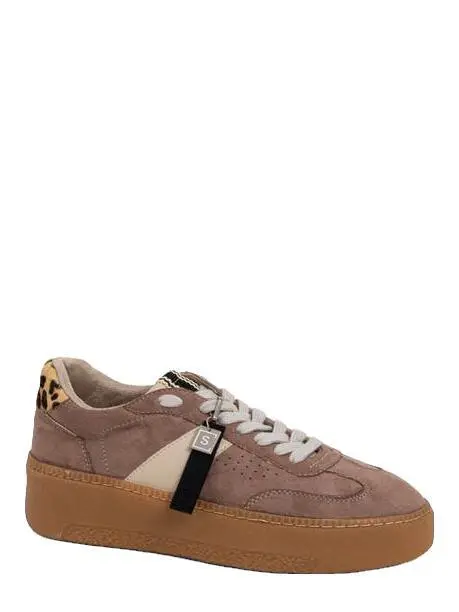 SHU SHOP Stacey Platform Sneaker - Taupe Suede