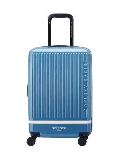 FLORENCE BY MILLS Spin Me Away Expandable 20" Carry-on Spinner Suitcase - Zinc Blue