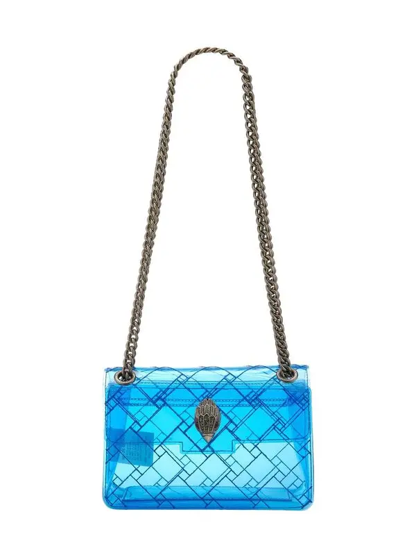 Kurt Geiger Mini Kensington Vinyl Crossbody Bag - Blue
