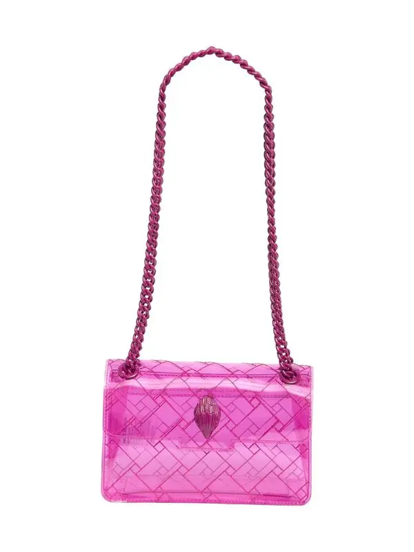 Kurt Geiger Mini Kensington Vinyl Crossbody Bag - Pink
