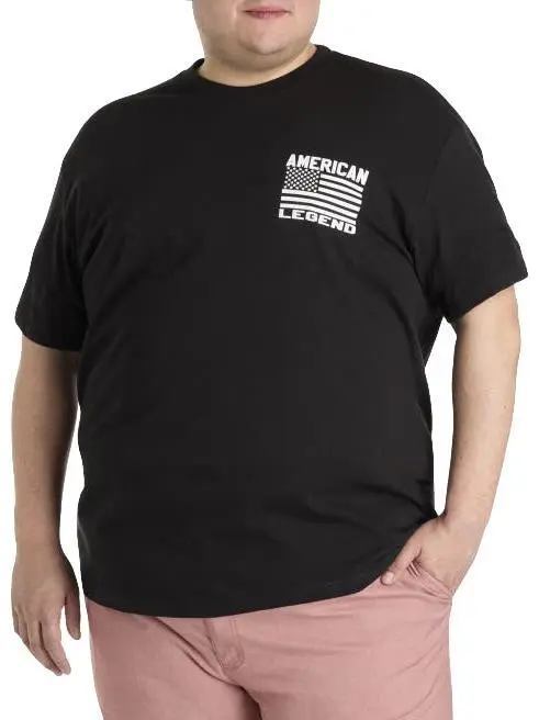 TRUE NATION BY DXL Big & Tall American Legend Graphic Tee - Black