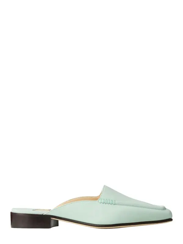 JIMMY CHOO Slide Mint Nubuck Leather Mule - Cool Mint