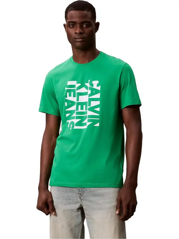 Calvin Klein Lateral Logo Graphic Classic T-shirt - Fern Green