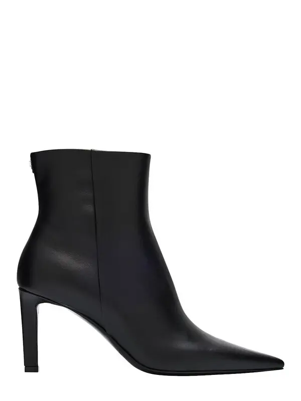 JIMMY CHOO Frankie 85 Leather Ankle Boots - Black
