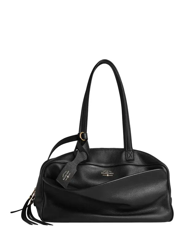 Balenciaga Carrie Bowling Bag Medium - Black
