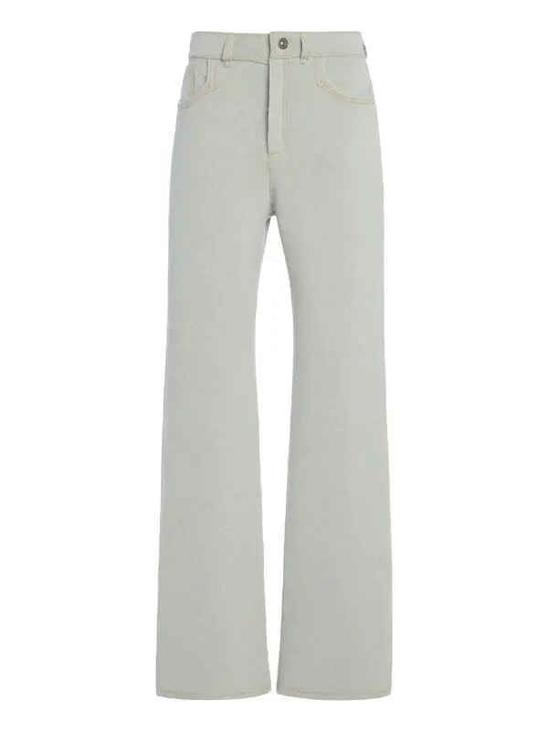 BARRIE Cashmere Flared Pants - Blue