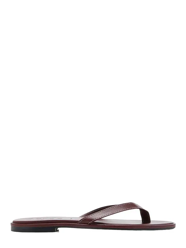 AeydĒ Melody Leather Sandals - Burgundy