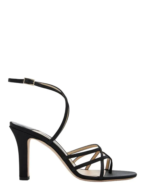 JIMMY CHOO 1997 Satin Sandals - Black