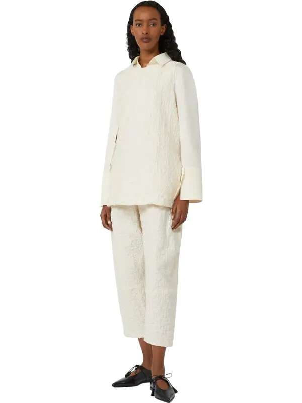 Max Mara Jersey Cropped Trousers - Ivory