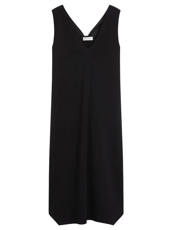Max Mara Sleeveless Crepe Dress - Black