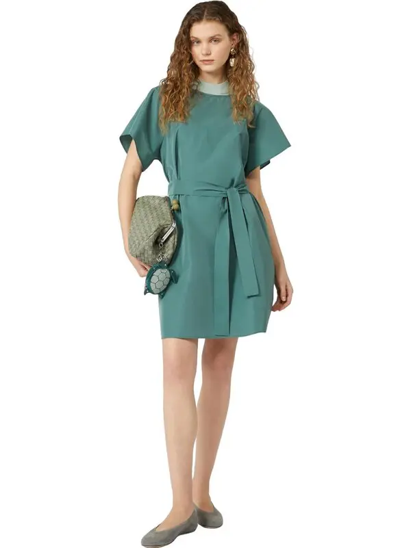 Max Mara Short Taffeta Dress - Green